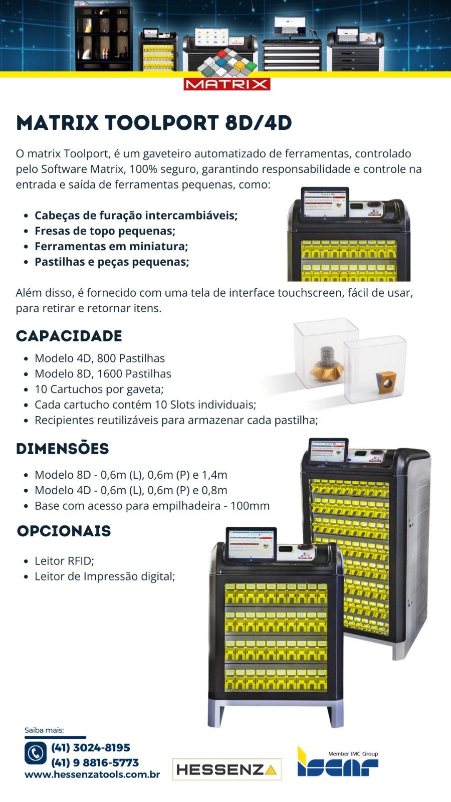 Hessenza Tools | Distribuidor Autorizado ISCAR - Curitiba - Brasil | MATRIX
